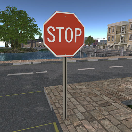 Second Life Marketplace - AC STOP SIGN 100% MESH