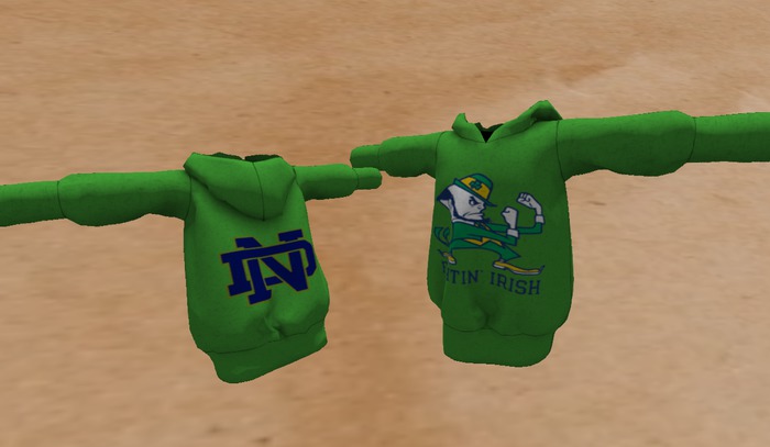 Second Life Marketplace - Fighting Irish TD baby hoodie
