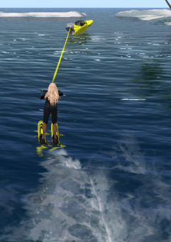 Second Life Marketplace - SWB AQUAPLANE SKI BOAT - and water skis