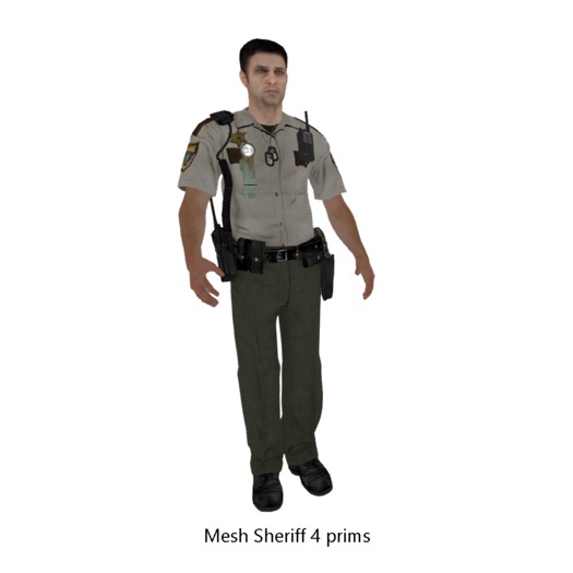 Second Life Marketplace - H.O.W Mesh Sheriff , Full Perm Mesh, Man ...