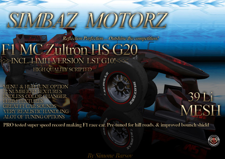 Second Life Marketplace - [SM] F1 MC Zultron G13 HST v2