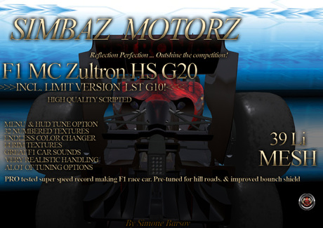 Second Life Marketplace - [SM] F1 MC Zultron G13 HST v2