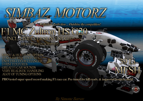 Second Life Marketplace - [SM] F1 MC Zultron G13 HST v2