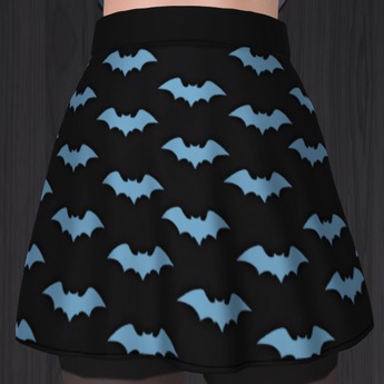 Second Life Marketplace - + black moon + bat skirt - Blue