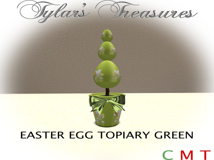 Second Life Marketplace - .:TT:. EASTER EGG TOPIARY GREEN