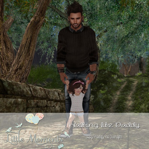 Second Life Marketplace - Little Moments-Walking like Daddy