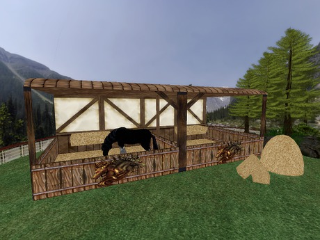 Second Life Marketplace - ~Medieval horse stable ver.1~