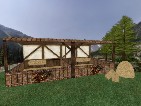 Second Life Marketplace - ~Medieval horse stable ver.1~