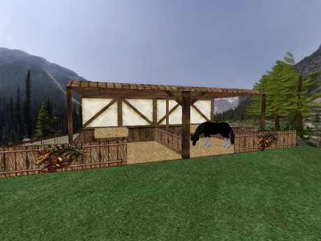 Second Life Marketplace - ~Medieval horse stable ver.1~