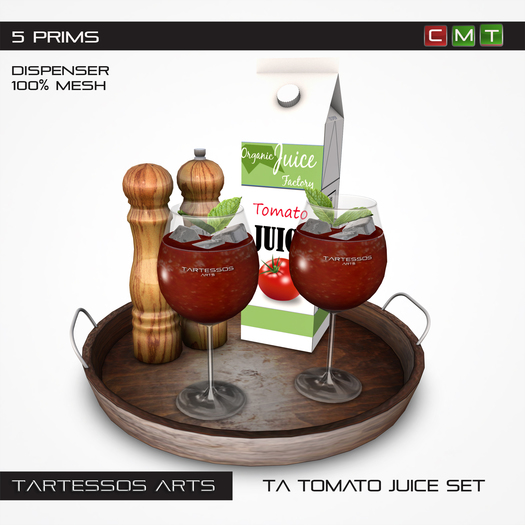 Second Life Marketplace - ::TA Tomato Juice Set