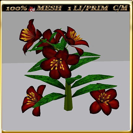 Second Life Marketplace - LW_ Stargazer Lily V.2. - 1 (1 LI / Prim)