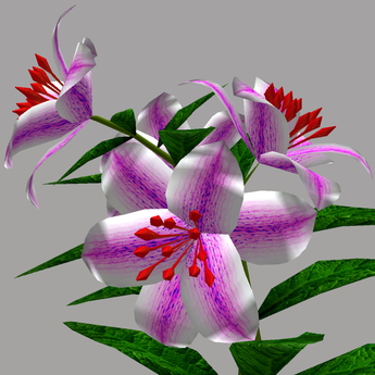 Second Life Marketplace - LW_ Stargazer Lily V.2. - 22 (1 LI / Prim)