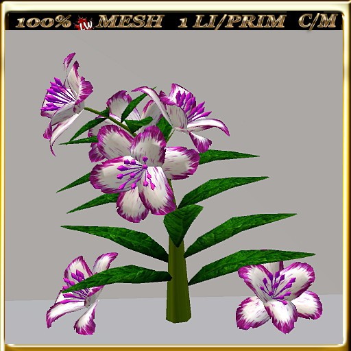 Second Life Marketplace - LW_ Stargazer Lily V.2. - 28 (1 LI / Prim)