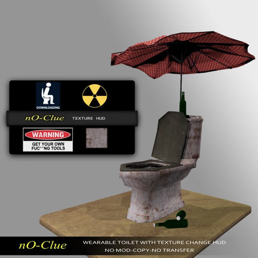 Second Life Marketplace - [nO-Clue] Wearable Toilet w/hud