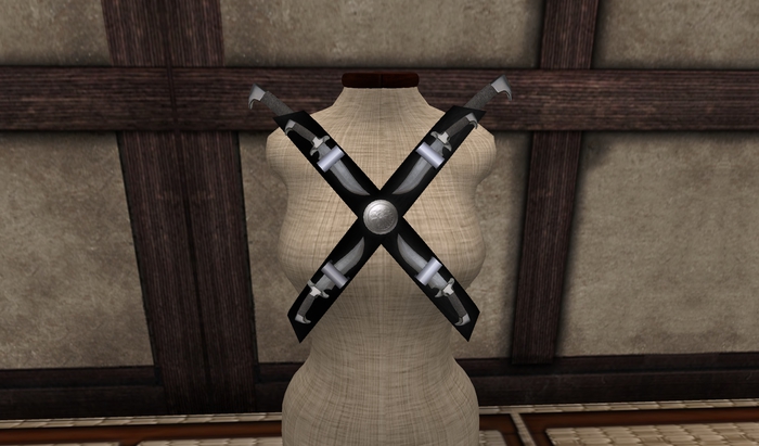 Second Life Marketplace - Dagger Bandolier Black