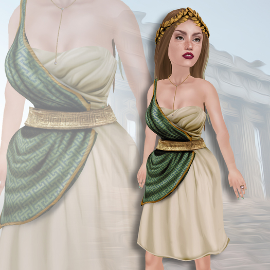 Second Life Marketplace - (NO) Goddess Toga - Green