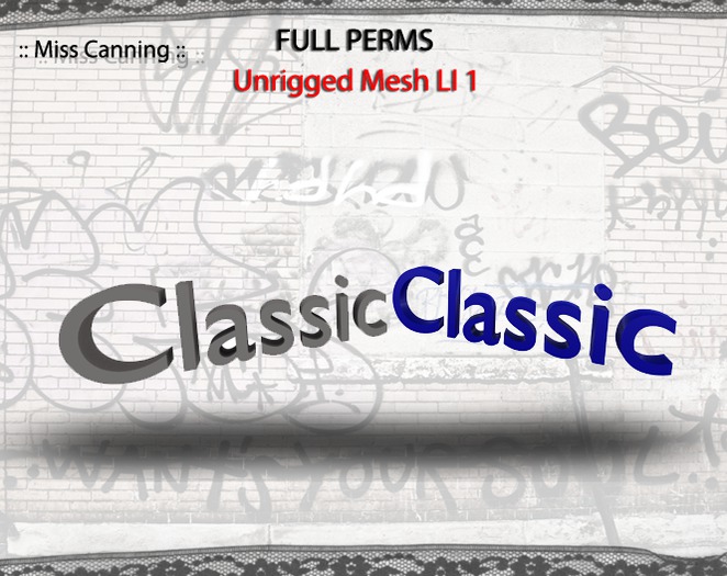 Second Life Marketplace - :: Miss Canning:: [ FULL PERM MESH SHAPE+MAP ...