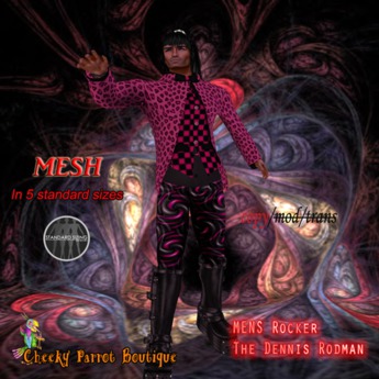 Second Life Marketplace - Mens Rocker The Dennis Rodman