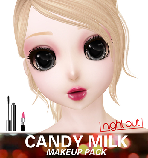 Second Life Marketplace - ::TRILL:: Candy Milk- Night Out Makeup Pack ...