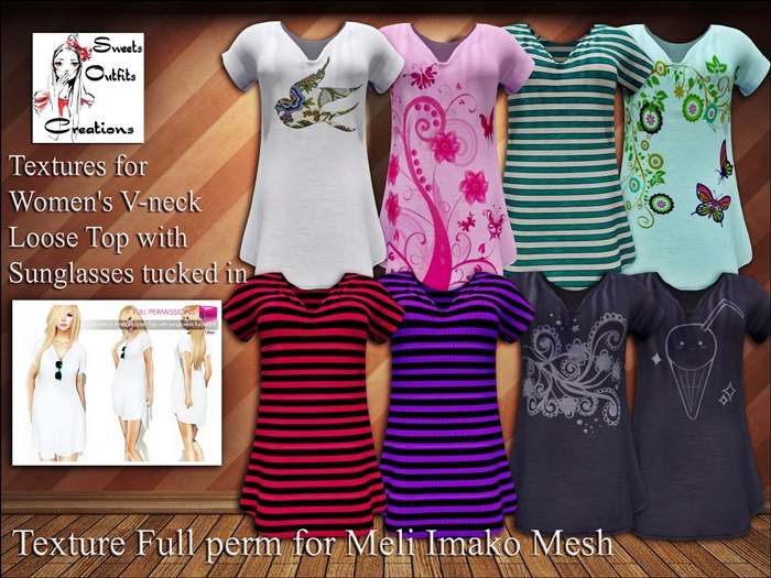 Second Life Marketplace - *SOC* Textures for Meli Imako Full Perm Women ...