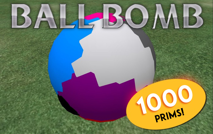 Second Life Marketplace - 1000 Full Perm Prim Ball Bomb (Physical)