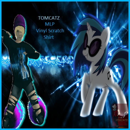 Second Life Marketplace - ::.TC.:: - Vinyl Scratch Mens Shirt