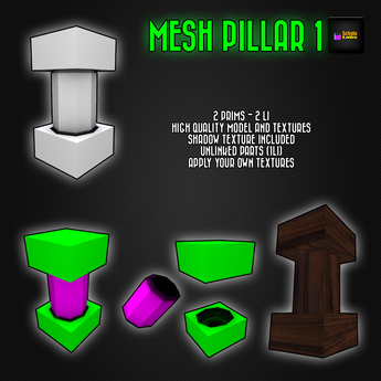 Second Life Marketplace - [SL]Mesh Pillar 1 COPY/MOD