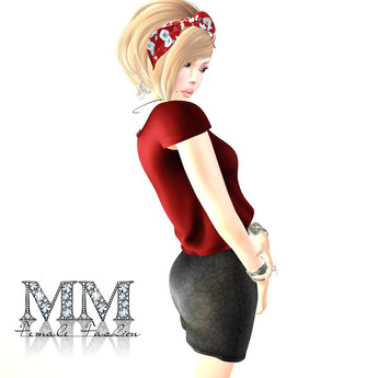 Second Life Marketplace - M&M-IVYANA RED DRESS MESH