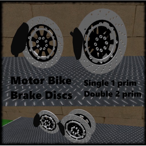 Second Life Marketplace - motorbike disc brakes pack