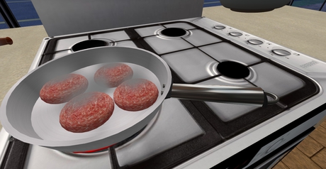 Second Life Marketplace - Chef's House - Patty Frying Pan