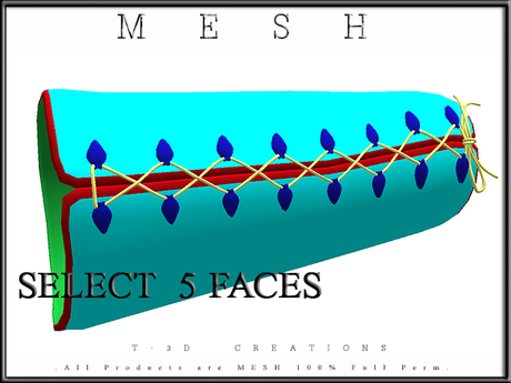 Second Life Marketplace - T-3D Creations [ Laced Arm Guard For Men ...