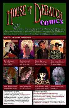 Second Life Marketplace - House of Debauch Vampire Comic Book: Issue One