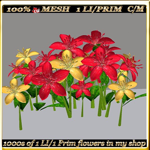 Second Life Marketplace - LW_ 28 Lilies - 29 (1 LI / Prim)