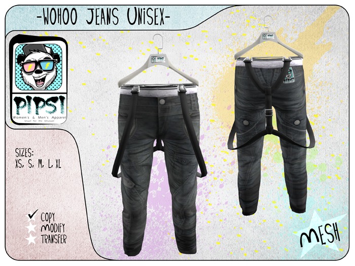 Second Life Marketplace - -PiPsi - Woohoo Jeans Unisex