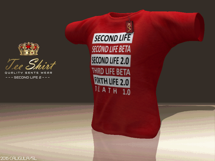 Second Life Marketplace - CA TEE GENTS SL2 RED