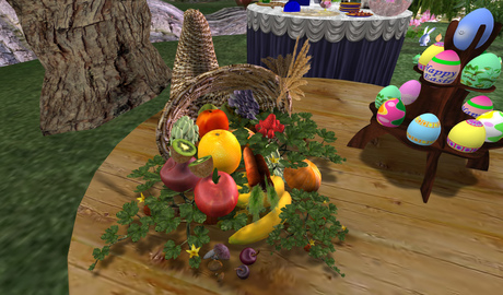 Second Life Marketplace - EASTER MESH CORNUCOPIA WITH ANIMATED EDIBLE ...