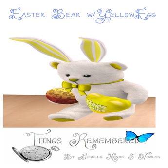Second Life Marketplace - [TR] Easter Bear w/ egg yellow