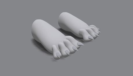 Second Life Marketplace - Nonrigged Mesh Creature Feet for Furry/Anthro ...