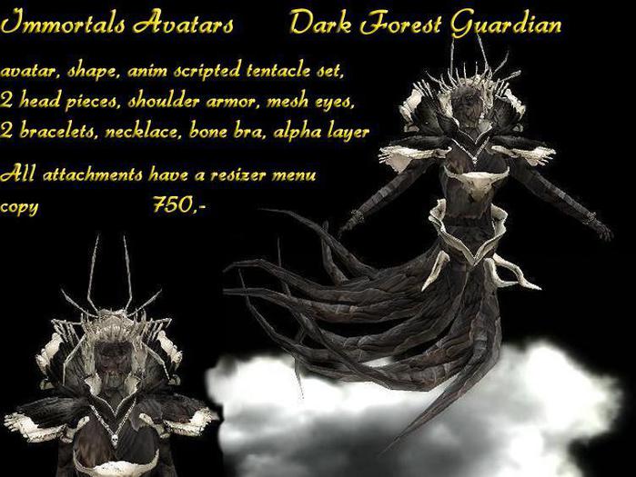 Second Life Marketplace - Immortals Avatars Dark Forest Guardian