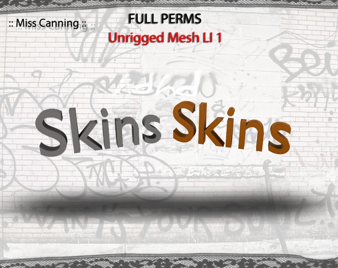Second Life Marketplace - :: Miss Canning:: [ FULL PERM MESH SHAPE+MAP ...