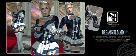 Second Life Marketplace - * TRIBAL BAMBOO * DREAMGIRL MAID - Blue ...