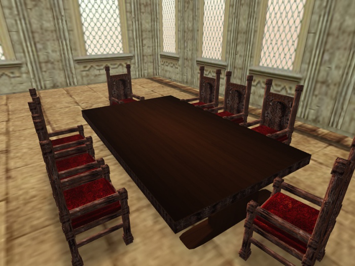 Second Life Marketplace - Burgos Gothic Medieval Table - boxed 4 prims ...