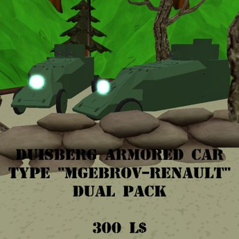Second Life Marketplace - MLP Duisberg Armored Car: Mgebrov-Renault ...