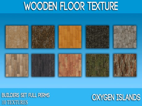 Second Life Marketplace - Builders Set Wooden Floor Texture Pack Full Perm
