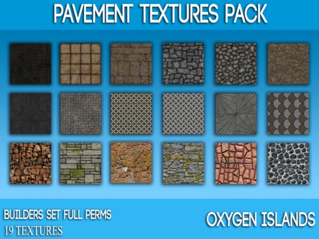 Second Life Marketplace - Builders Set Pavement Textures Pack Full Perm