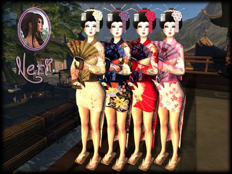 Second Life Marketplace - εїз ☆ Neri ☆ Japanese Outfit Ochre Complete ☆ εїз