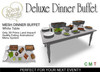 Second Life Marketplace - Deluxe Dinner Buffet White Table - Copy ...