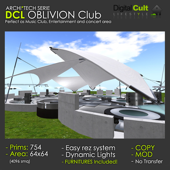Second Life Marketplace - *** DCL OBLIVION Club - disco - concerts area