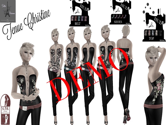 Second Life Marketplace - Belles Parisiennes- Tenue Christine Demo-