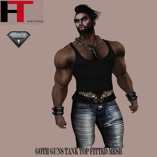 Second Life Marketplace - (H-T) GUNS GOTH Fitted Mesh AESTHETIC BOX